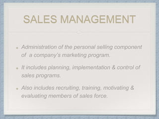 Sales & distribution management | PPTX | Sales | Business