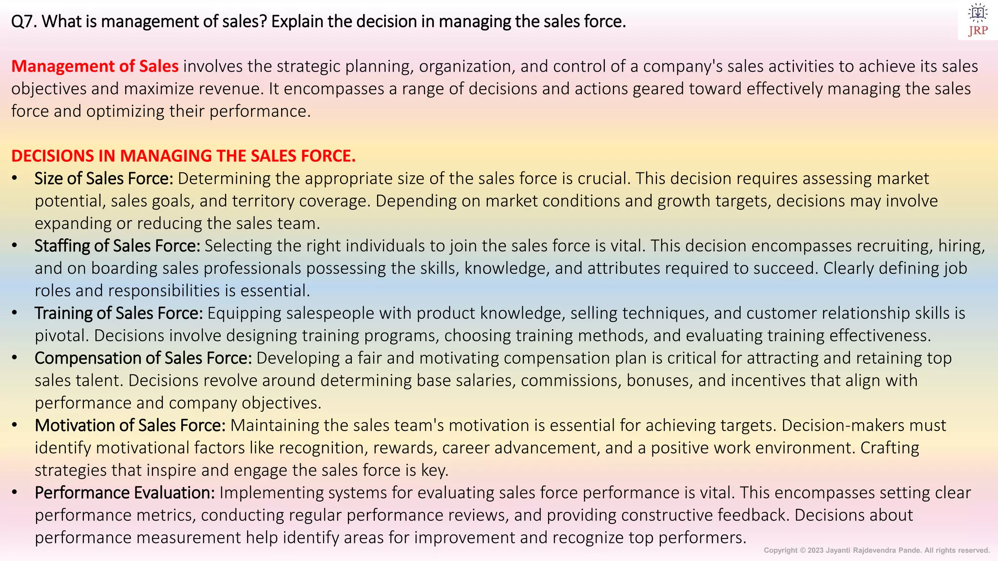 Sales & Distribution Management Module 2.pdf