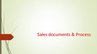 Business Process in Sales & Distribution | PDF