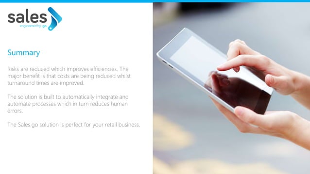 Introducing Sales.go | PPTX | Business | Business and Finance