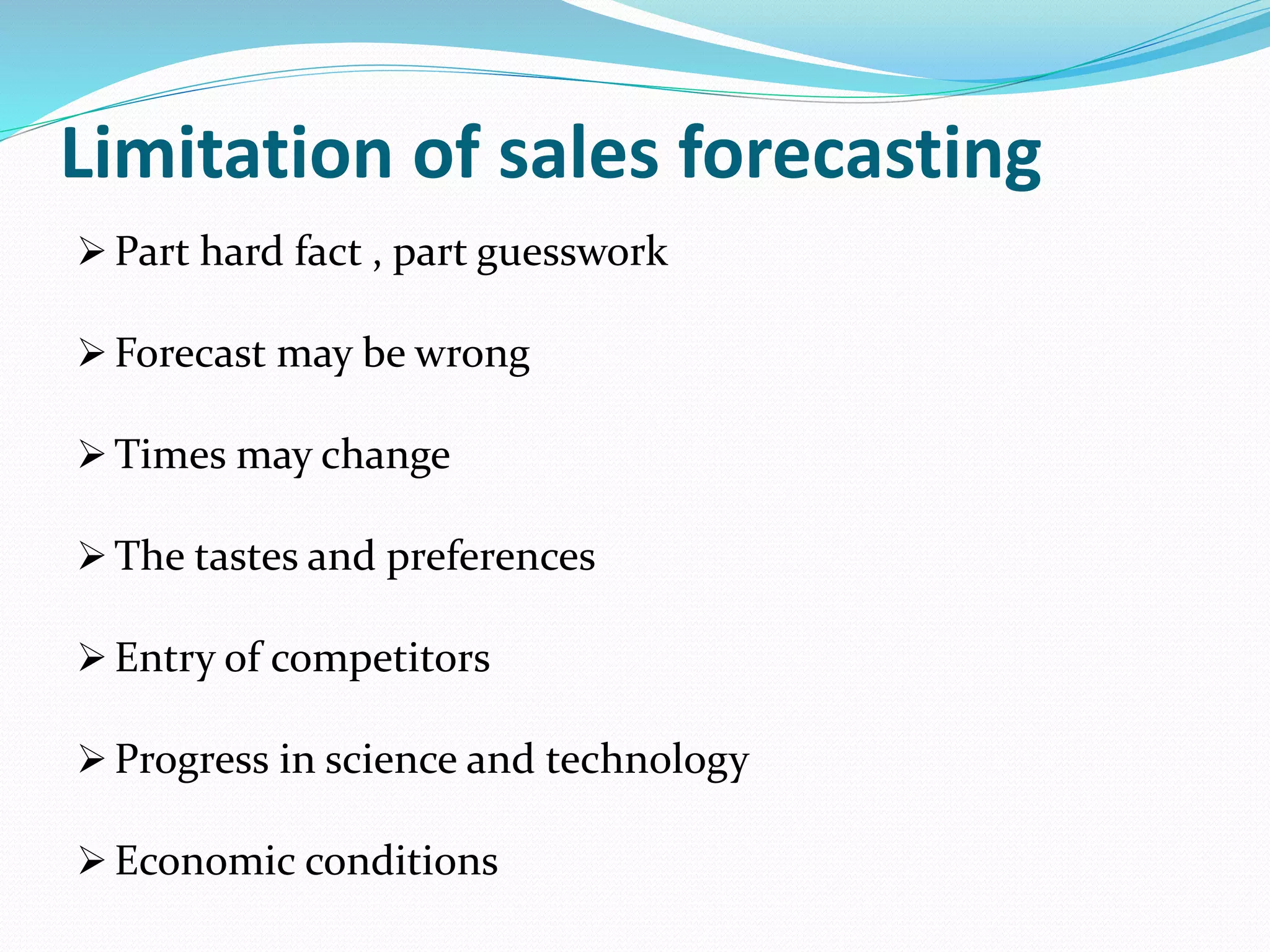 Sales forcasting, budget and Cost control | PPTX