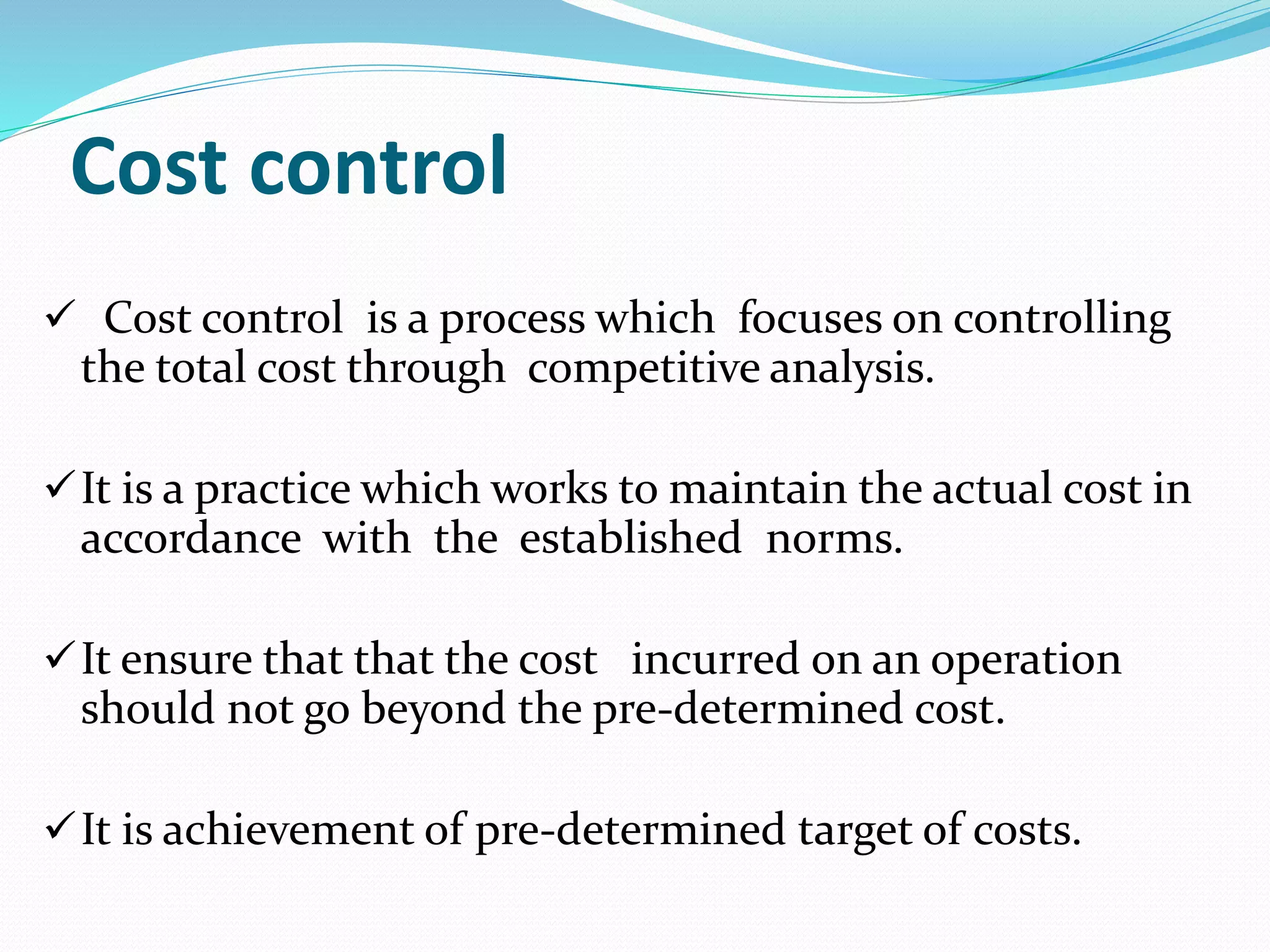 Sales forcasting, budget and Cost control | PPTX
