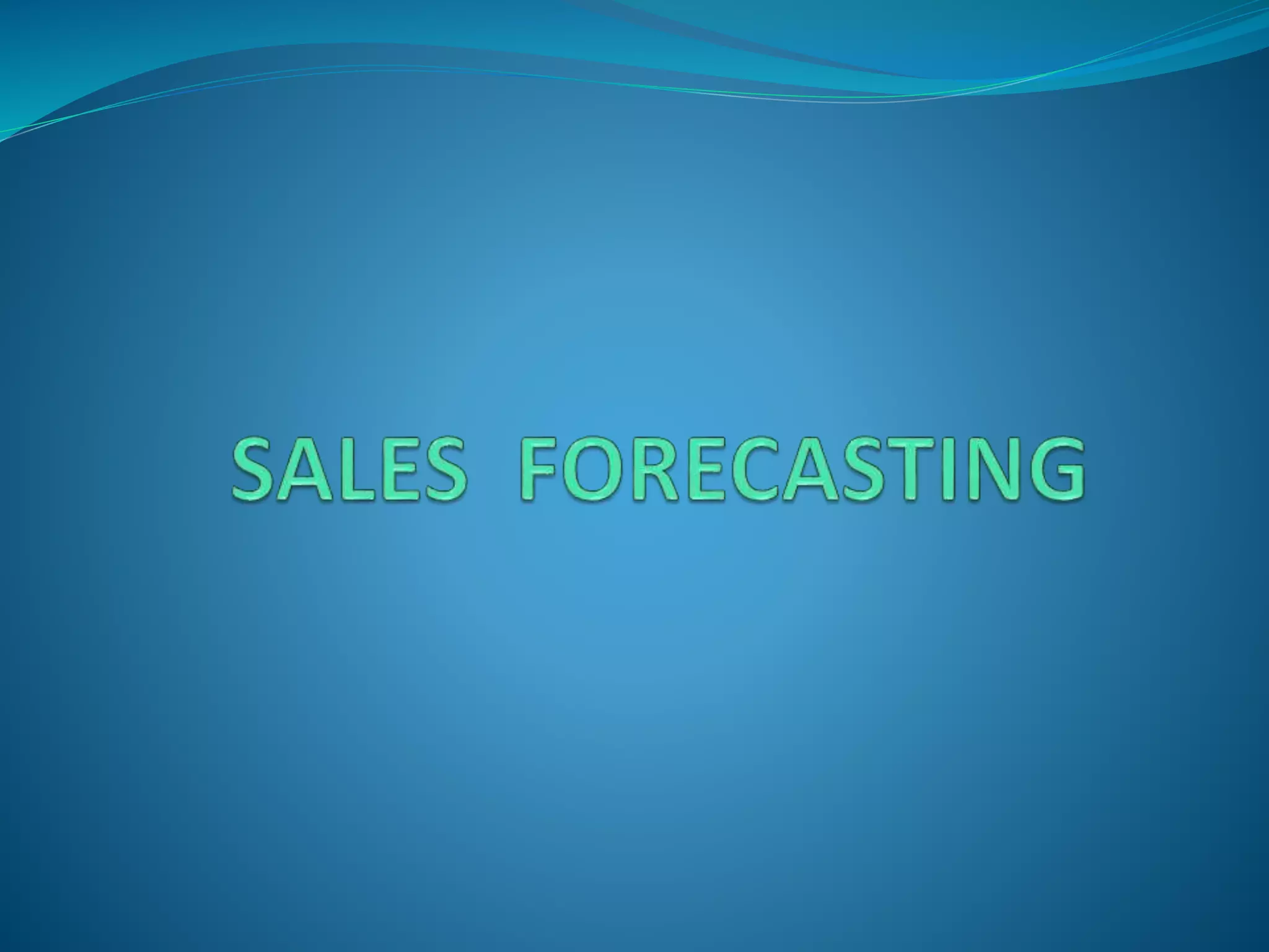 Sales forcasting, budget and Cost control | PPTX