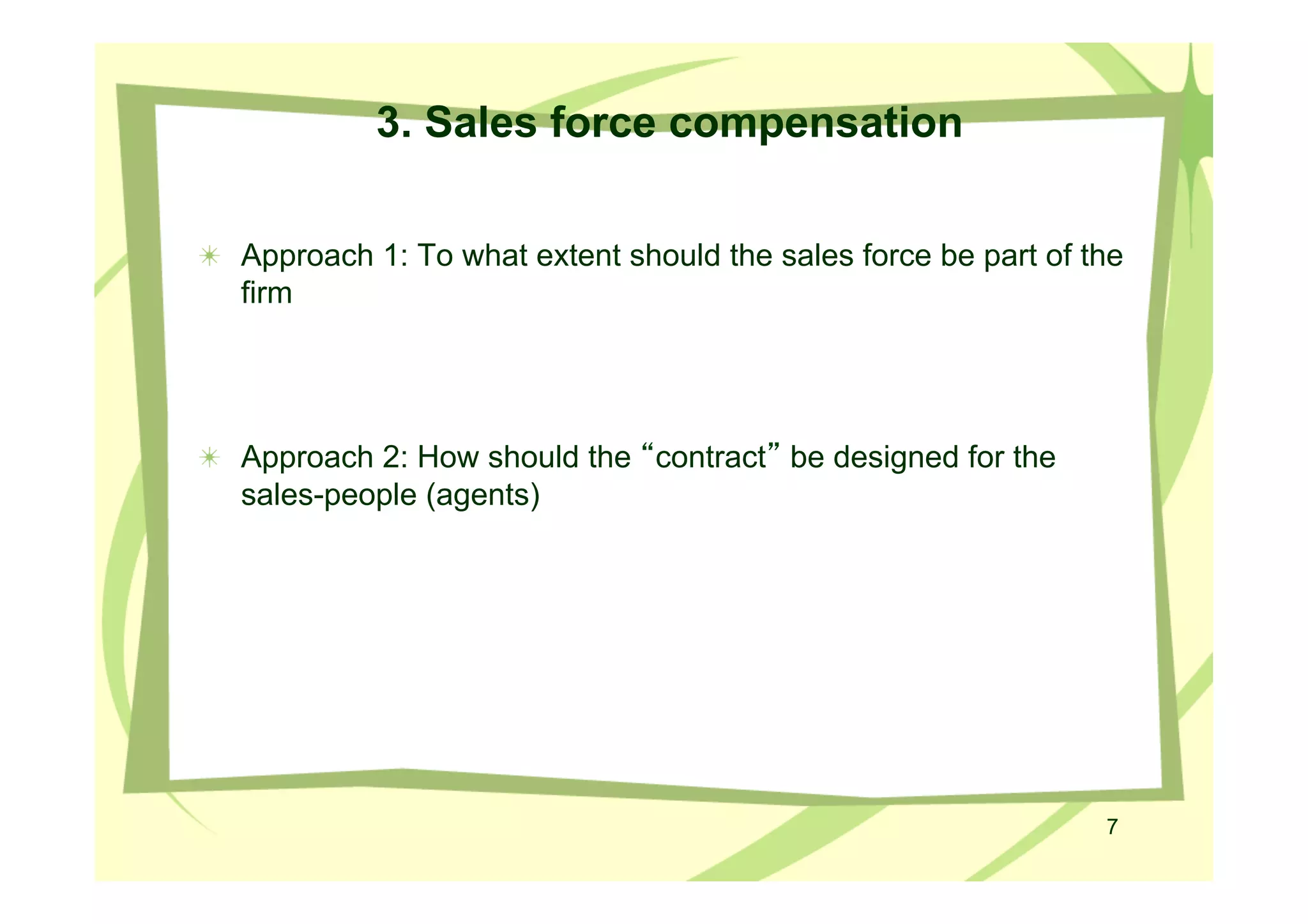 Sales force design and management | PDF