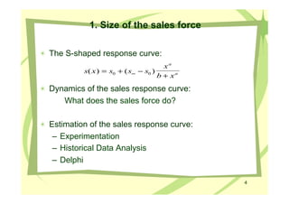 Sales force design and management | PDF
