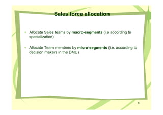 Sales force design and management | PDF