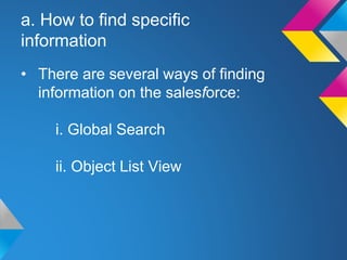 Salesforce Basic Navigation | PPTX