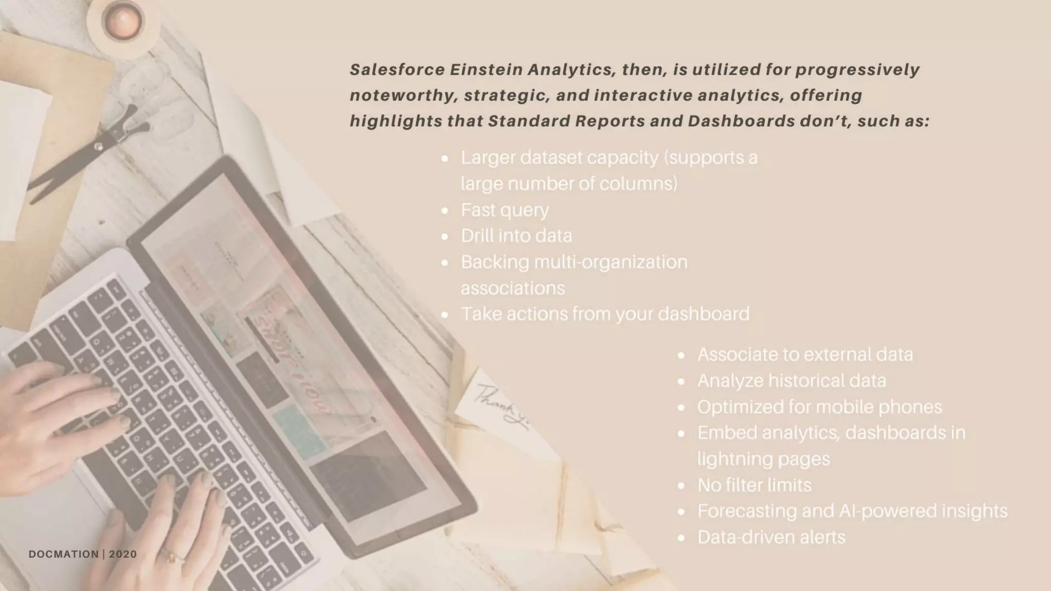 Salesforce B2b Commerce Einstein Analytics Dashboard Docmation Ppt