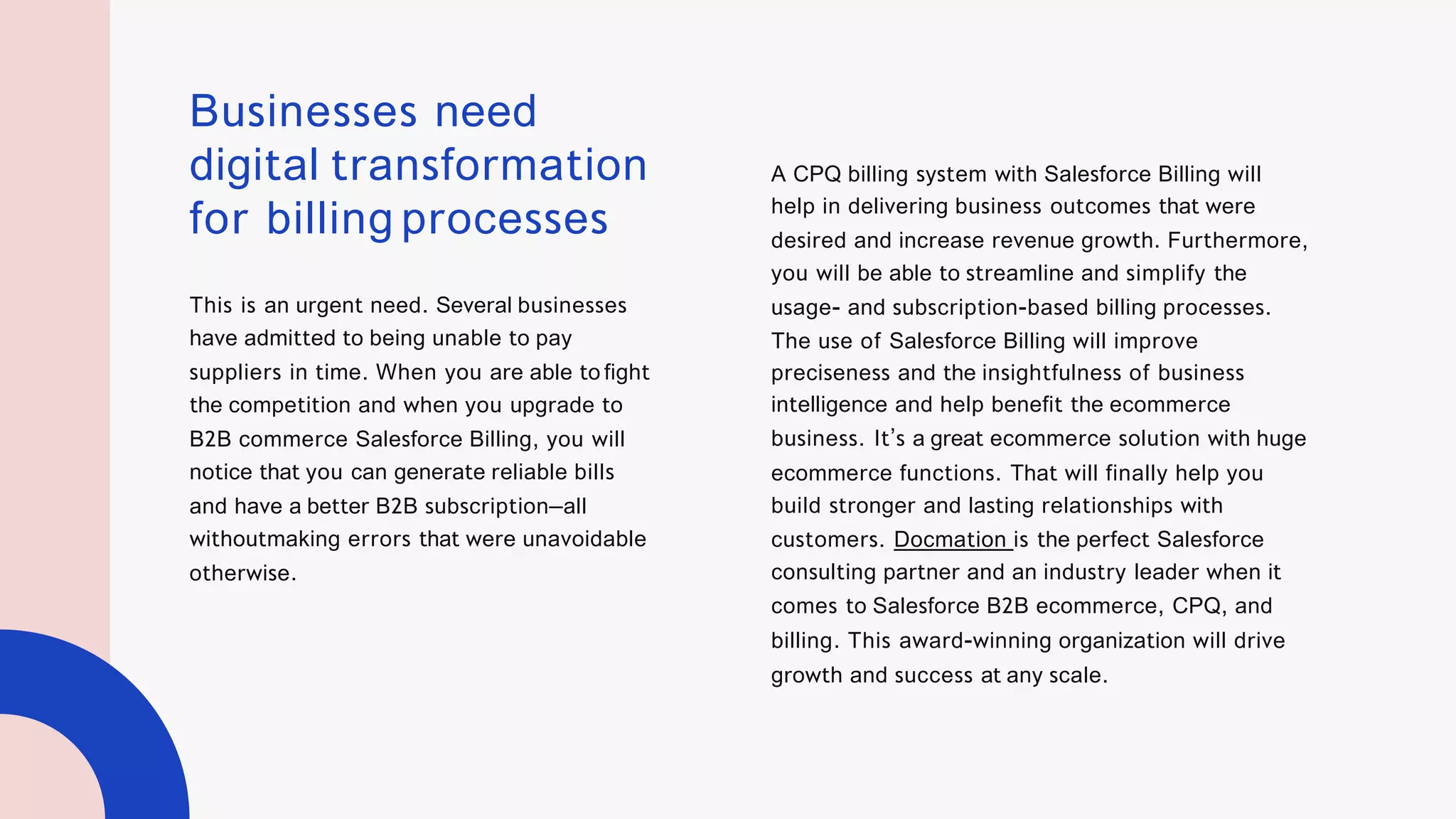 Salesforce Billing: Key benefits that support company success | PPT