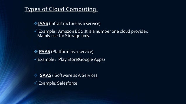 Salesforce Cloudcomputing