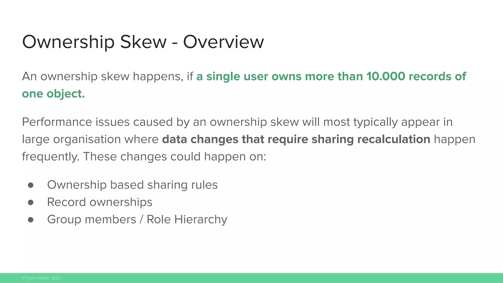 Salesforce Implicit Sharing Record Locks And Skews Ppt