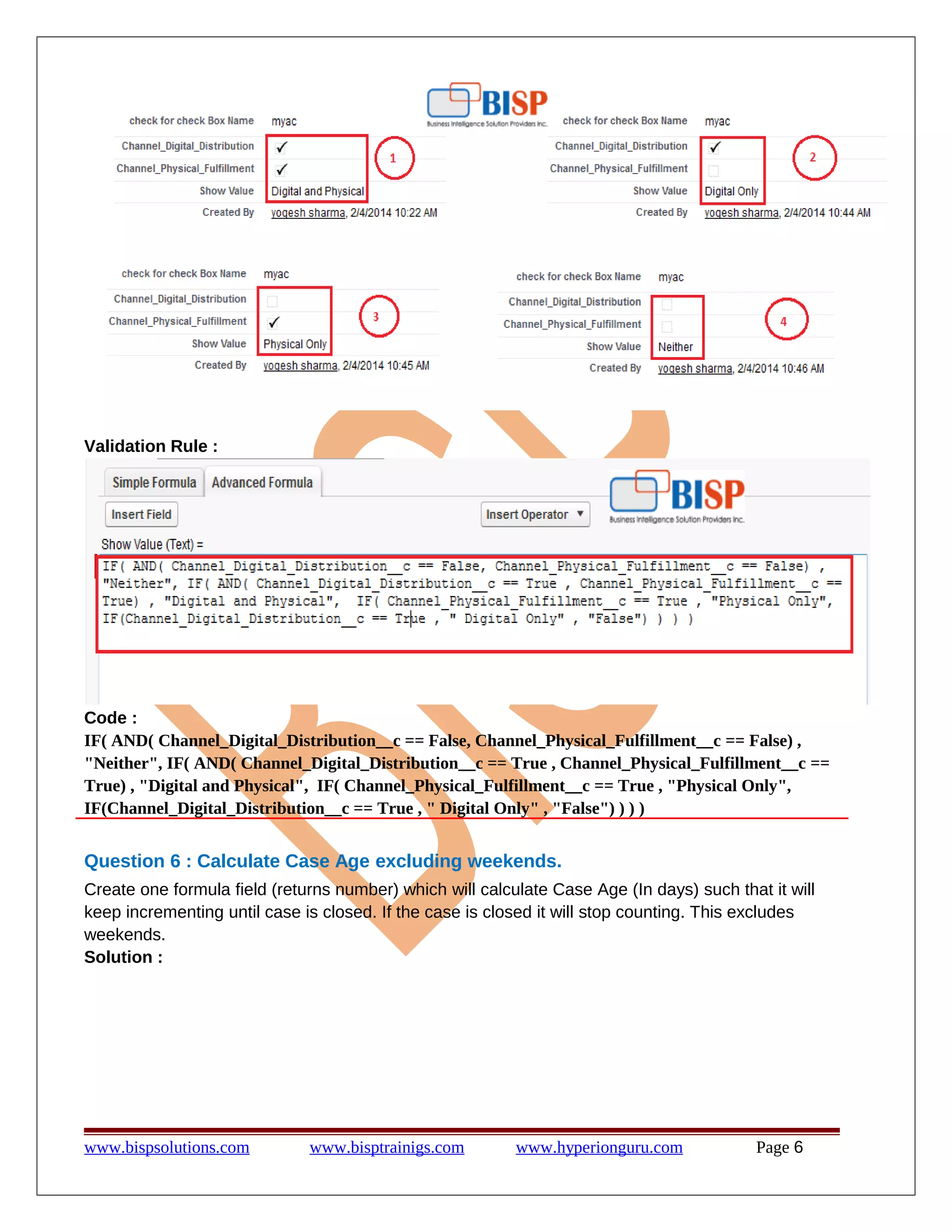 Salesforce interview-preparation-toolkit-formula-and-validation-rules-in-sales force | PDF