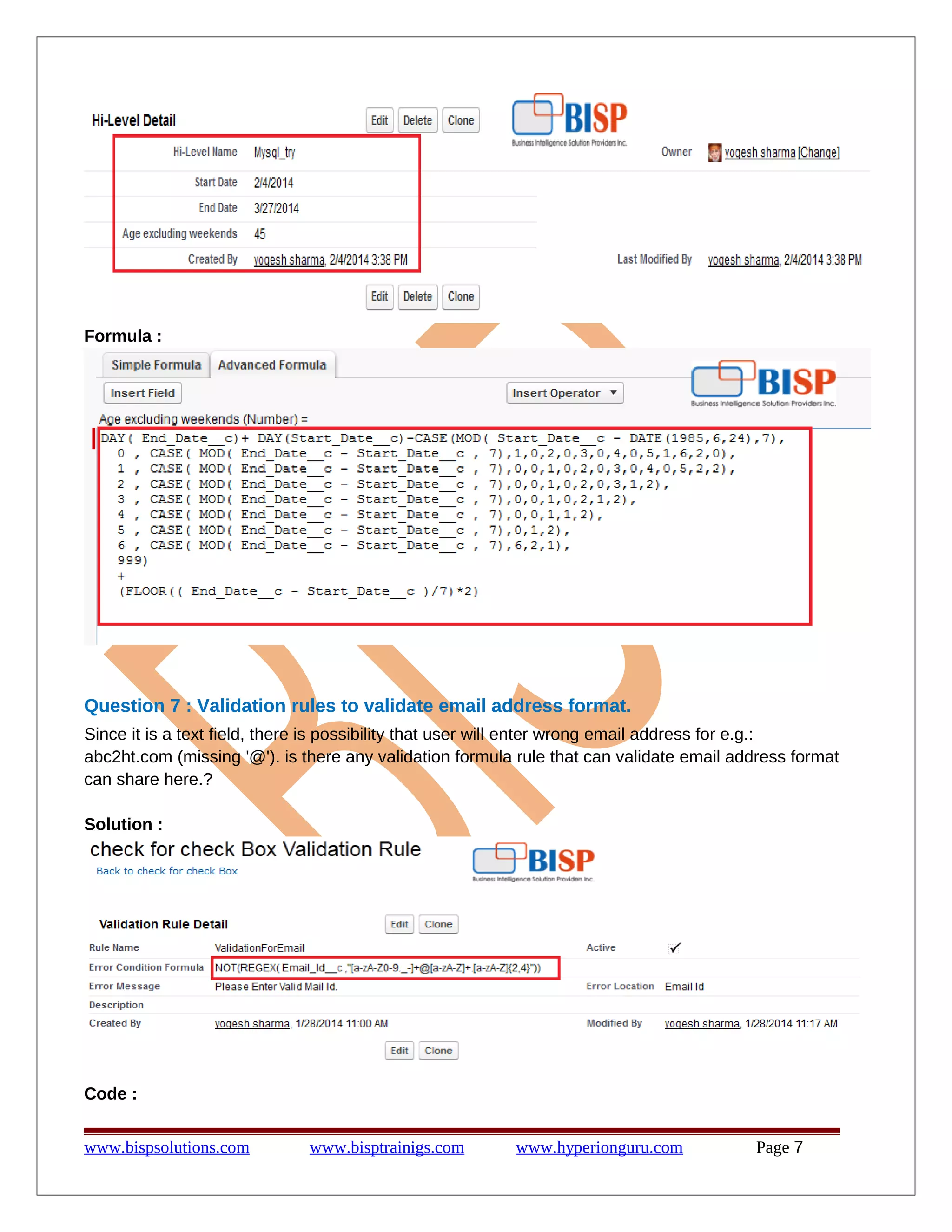 Salesforce interview-preparation-toolkit-formula-and-validation-rules-in-sales force | PDF