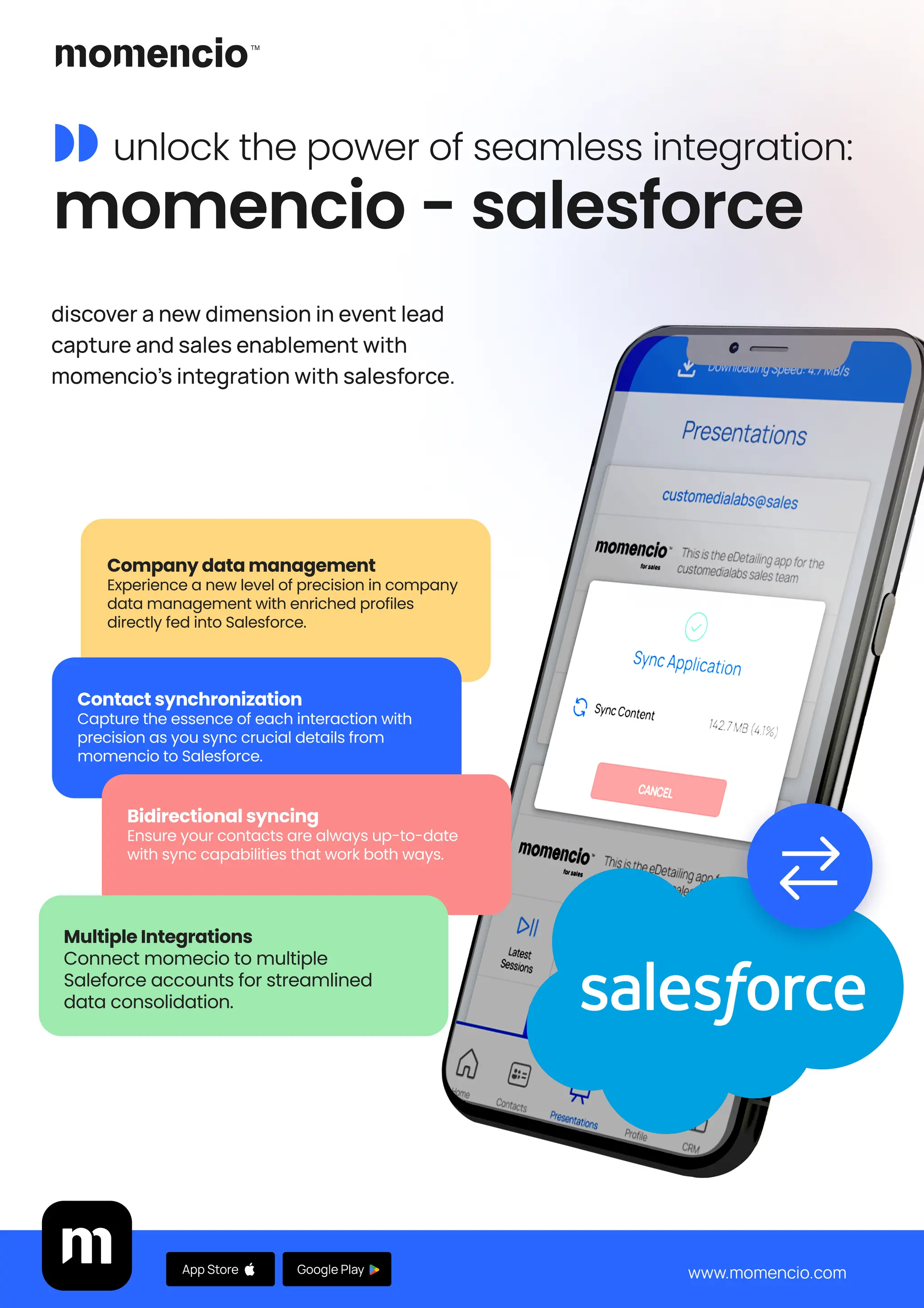 Salesforce - momencio integration - event lead capture app | PDF