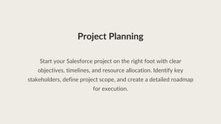Boost Your Team's Productivity with Salesforce Project Management Template | PPT
