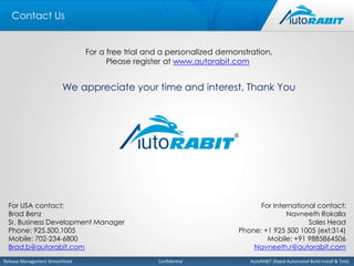 Salesforce Release Management and Continuous Integration with AutoRABIT | PPT