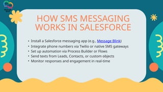 Salesforce Text Messaging Powering Real Time Customer Communication | PPTX