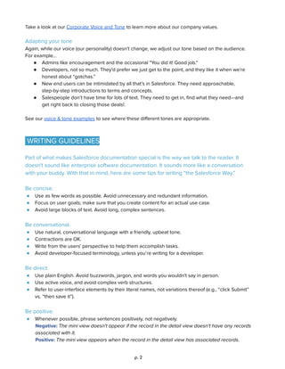 Salesforce voice-and-tone | PDF | Internet for Beginners | Internet