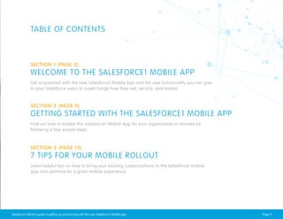 Salesforce1 app getting started guide | PPT