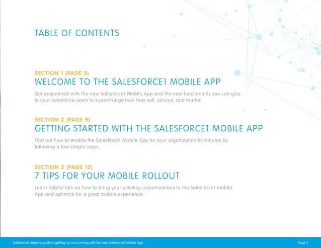 Salesforce1 App Getting Started Guide Ppt