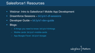 Salesforce1 for Developers | PPT
