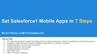 Tips for setting up Salesforce1 mobile apps | PDF