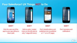 Salesforce1 UX Overview for ISVs and Partners | PPT