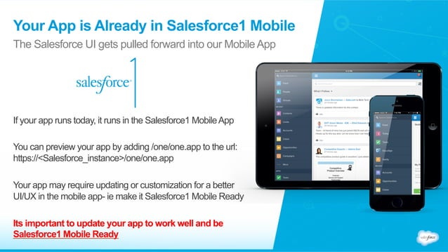 Salesforce1 UX Overview for ISVs and Partners | PPT