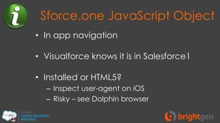 Salesforce1 for Visualforce Developers | PPT