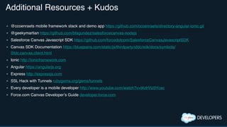 Salesforce1 dev week UYSDUG 2014 - the force canvas spark | PDF | Web Development | Internet