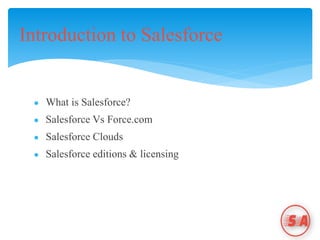 Salesforce administrator training presentation slides | PPTX