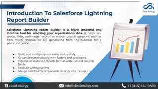 Salesforce Admin - Build Reports Lightning Fast! | PPTX