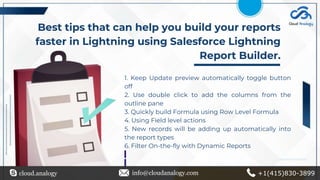Salesforce Admin - Build Reports Lightning Fast! | PPTX