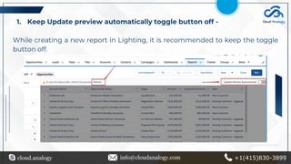 Salesforce Admin - Build Reports Lightning Fast! | PPTX