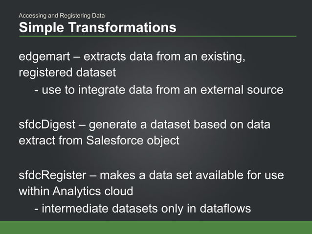Salesforce Analytics Cloud - Explained | PDF