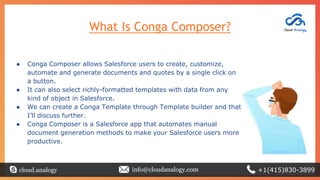 Salesforce and conga composer integration | PPTX
