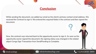 Salesforce and conga sign integration | PPTX