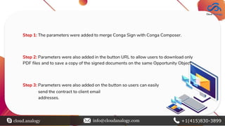 Salesforce and conga sign integration | PPTX
