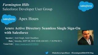 Salesforce apex hours :- azure active directory seamless single sign-on ...