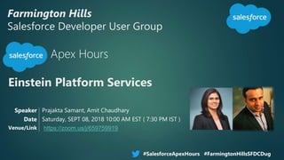 Salesforce apex hours Einstein platform services | PPTX | Artificial ...