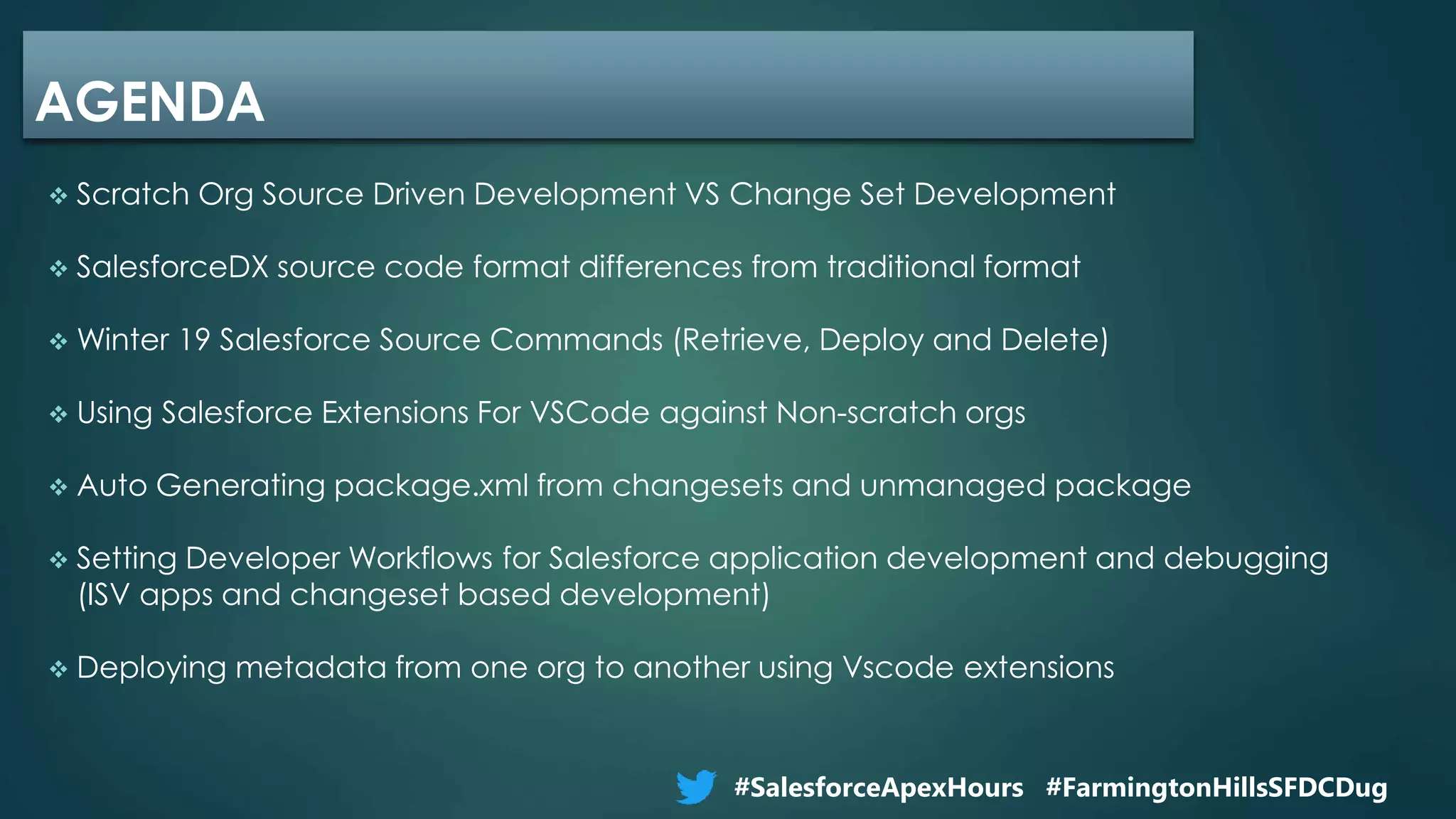 Salesforce DX for Non-Scratch Org | PPT