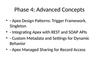 Salesforce Apex Training Roadmap Basic to Advance | PPTX