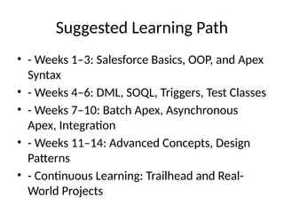 Salesforce Apex Training Roadmap Basic to Advance | PPTX