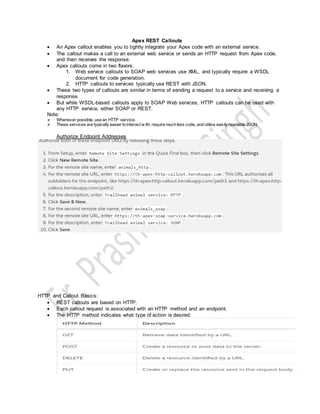 Salesforce Integration | DOCX | Web Development | Internet
