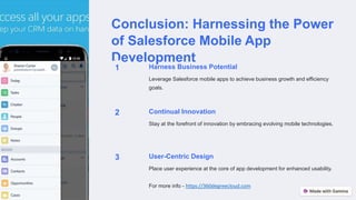 Salesforce Application Development | 360 Degree Cloud | PPT