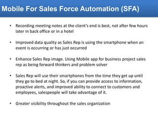Sales Force Automation System | PDF | Computer Software and ...