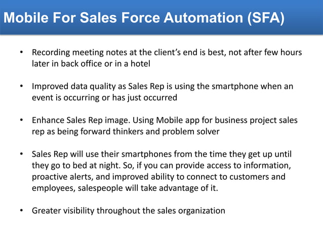 Sales Force Automation System | PDF | Computer Software and Applications | Computing