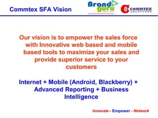 Sales Force Automation System Commtex Solutions Sfa | PDF | Computer Software and Applications ...