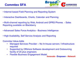 Sales Force Automation System Commtex Solutions Sfa | PDF | Computer Software and Applications ...
