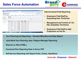 Sales Force Automation System Commtex Solutions Sfa | PDF | Computer Software and Applications ...